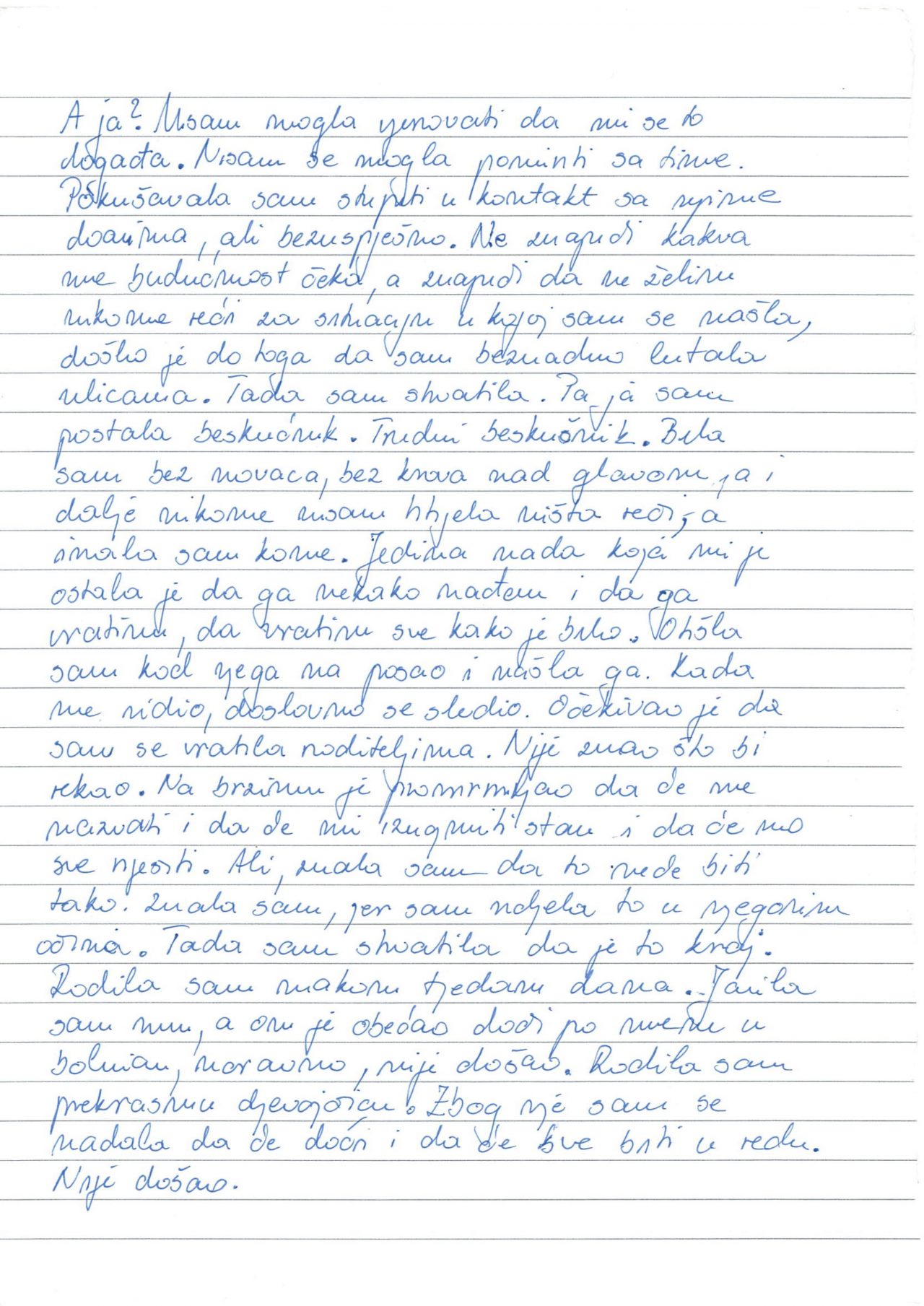 Pismo korisnice savjetovališta "Mama Je Mama" - Maloljetni roditelji